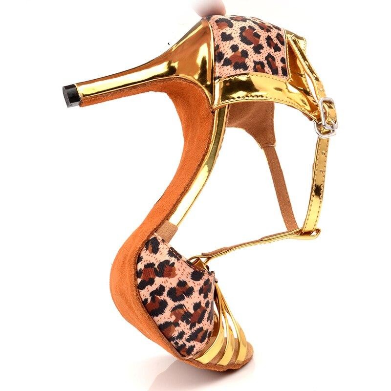 Sandales à Talon Leopard et Lanières Dorées | Leopard Plus