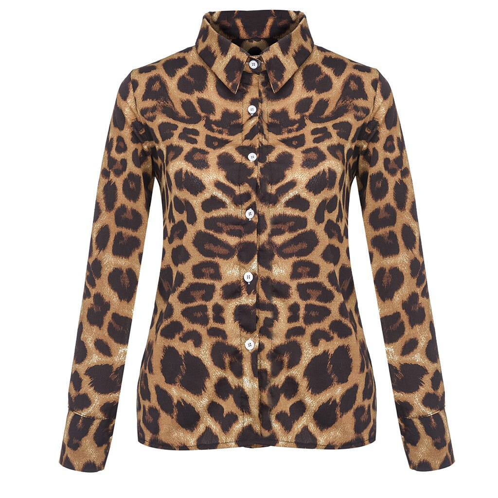 Chemise Leopard Femme Col Rabattu | Leopard Plus